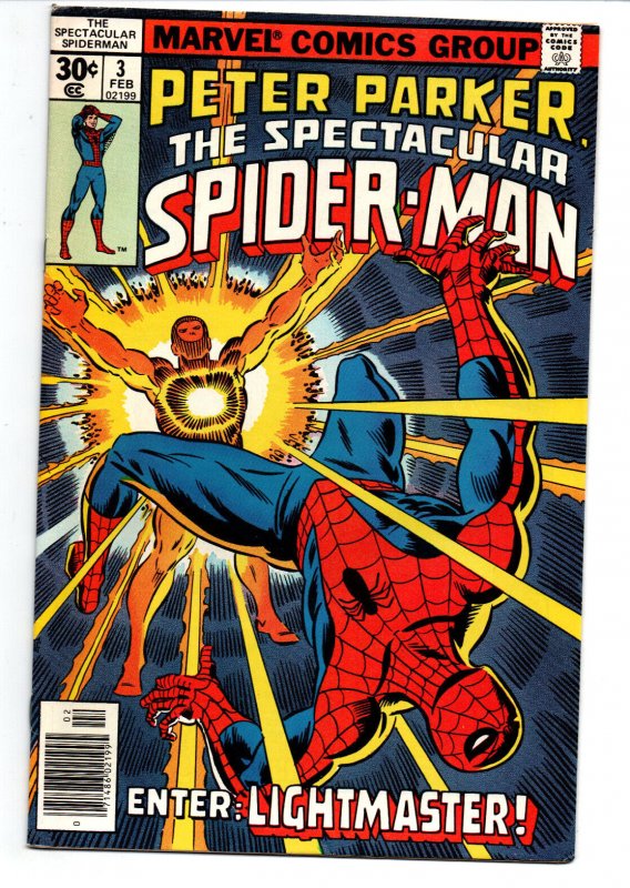 Spectacular Spider-man #3 newsstand - 1st Lightmaster - 1976 - VF ...