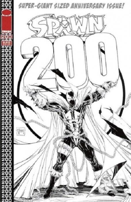 Spawn #200 Todd Mcfarlane 1:50 B&W Cover Image Comics NM. | Comic Books ...