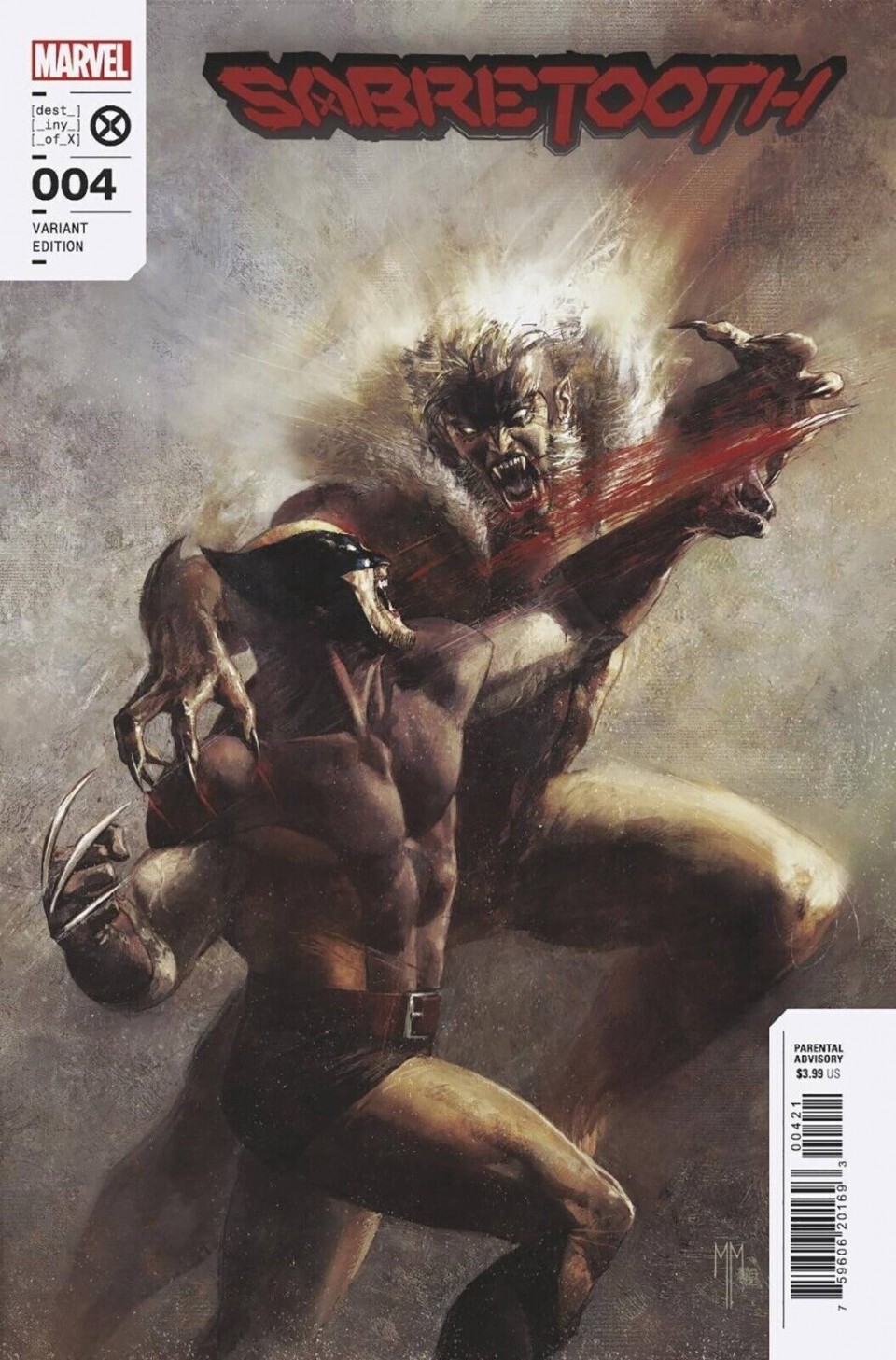 Sabretooth (2022) #4 NM Marco Mastrazzo Wolverine Variant Battle Cover ...