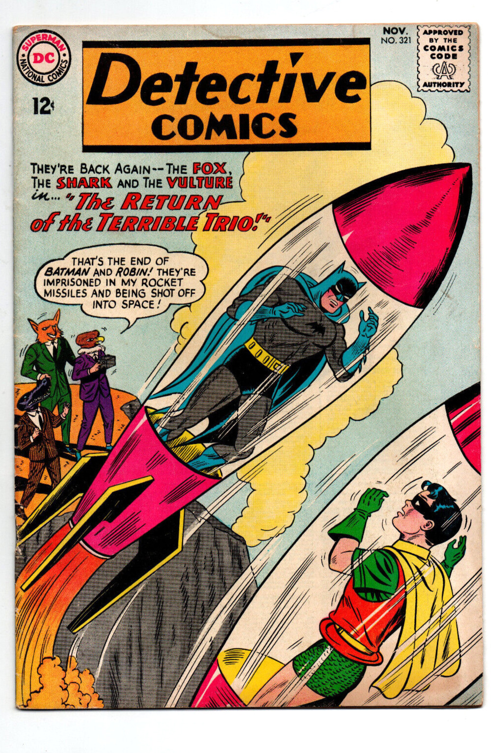 Detective Comics #321 - Batman - Robin - Terrible Trio -Martian ...