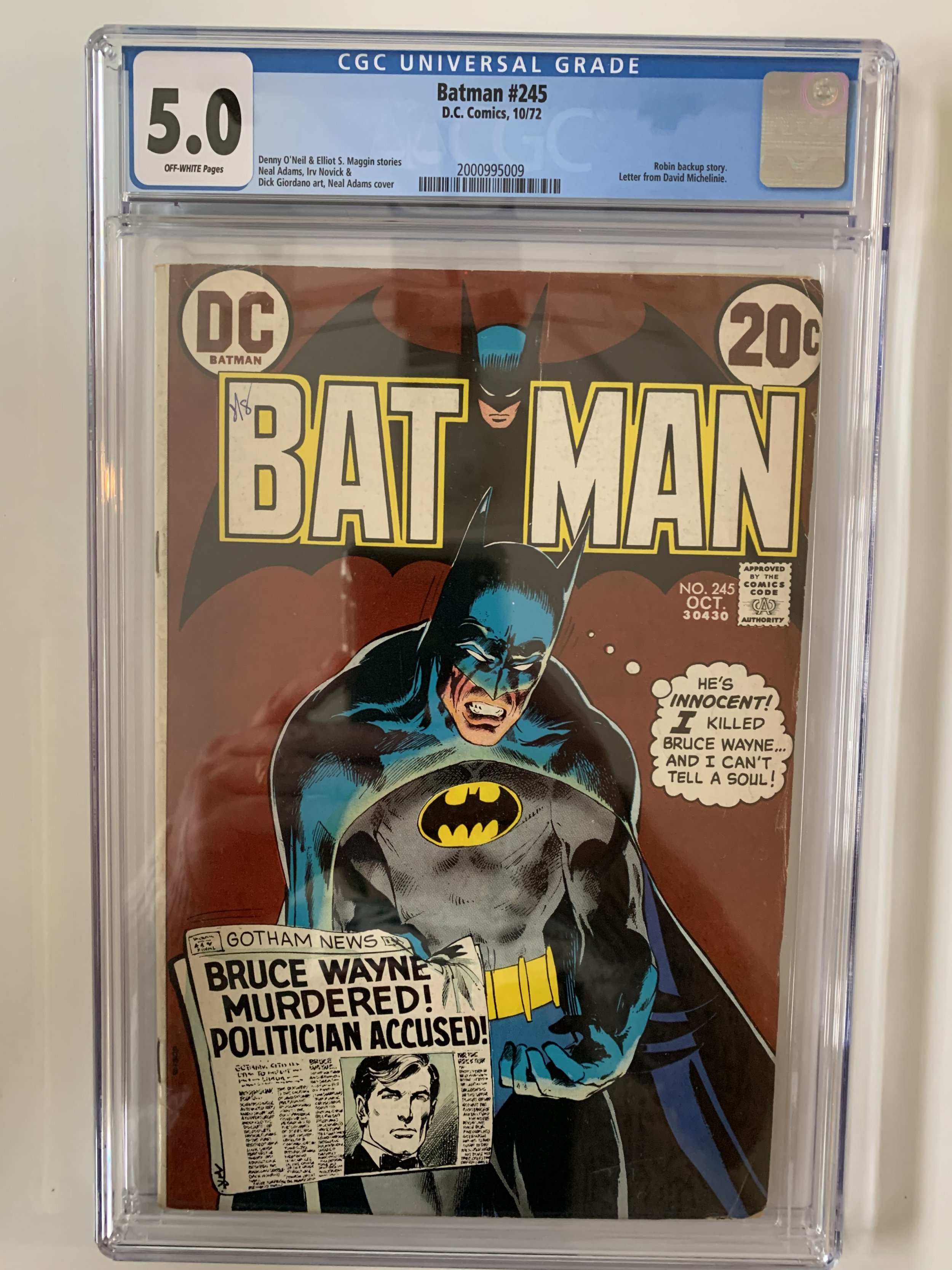 DC Comics BATMAN 245 5.0 CGC 1972 Bronze age | Comic Books - Bronze Age ...