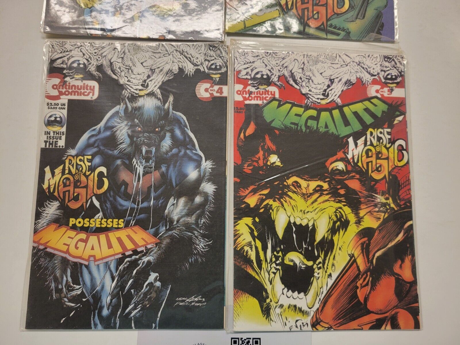 4 Rise of Magic Continuity Comic Books #4 5 5 7 Megalith Valeria 70 LP4 ...