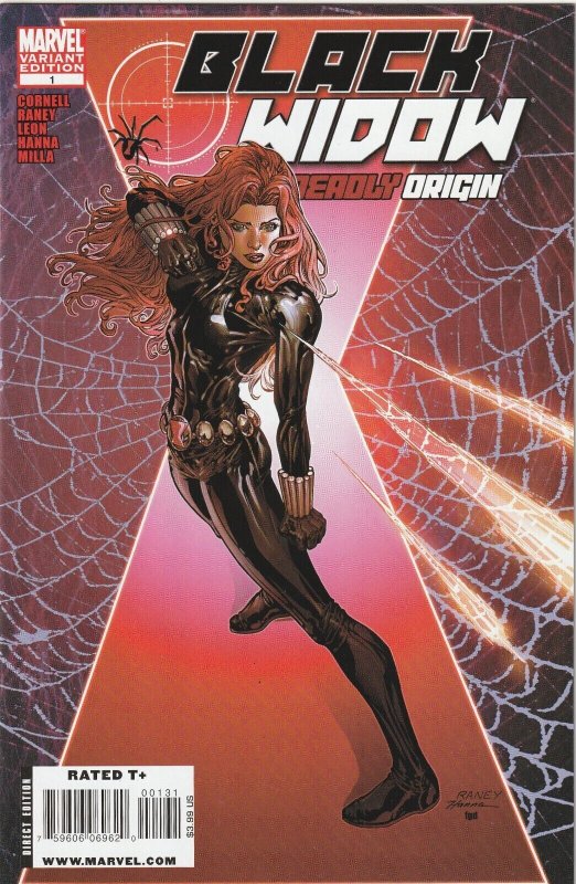 Black Widow: Deadly Origin # 1 Tom Raney Variant Cover NM Marvel 2010 ...