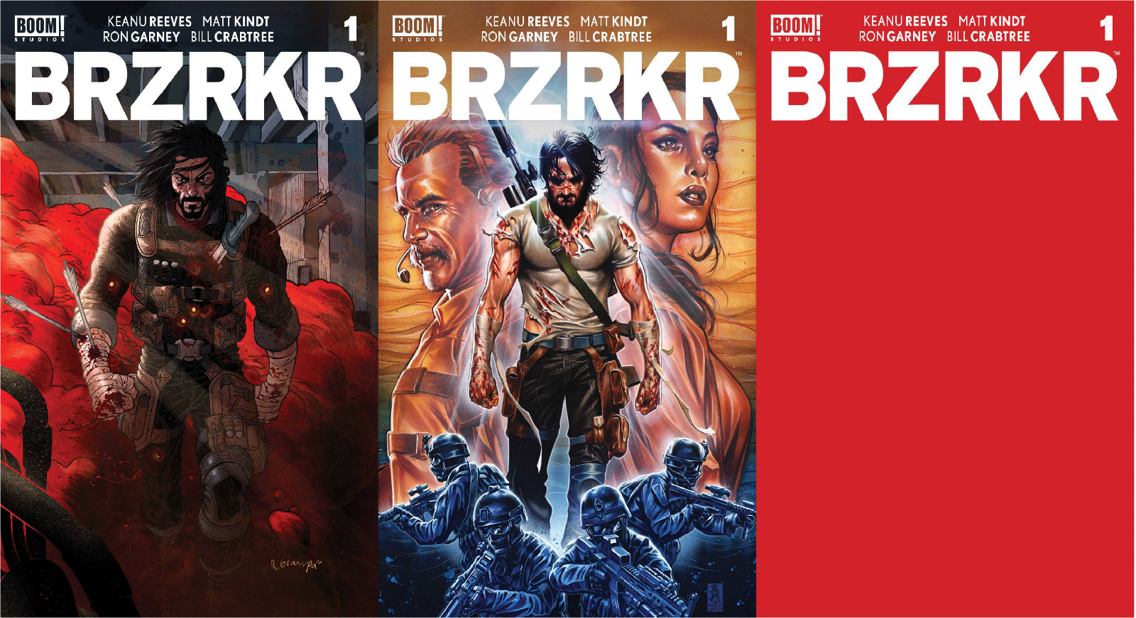 (2021) Keanu Reeves Brzrkr #1 A & B FOIL(S)+ 1:10 Red Blank Variant ...