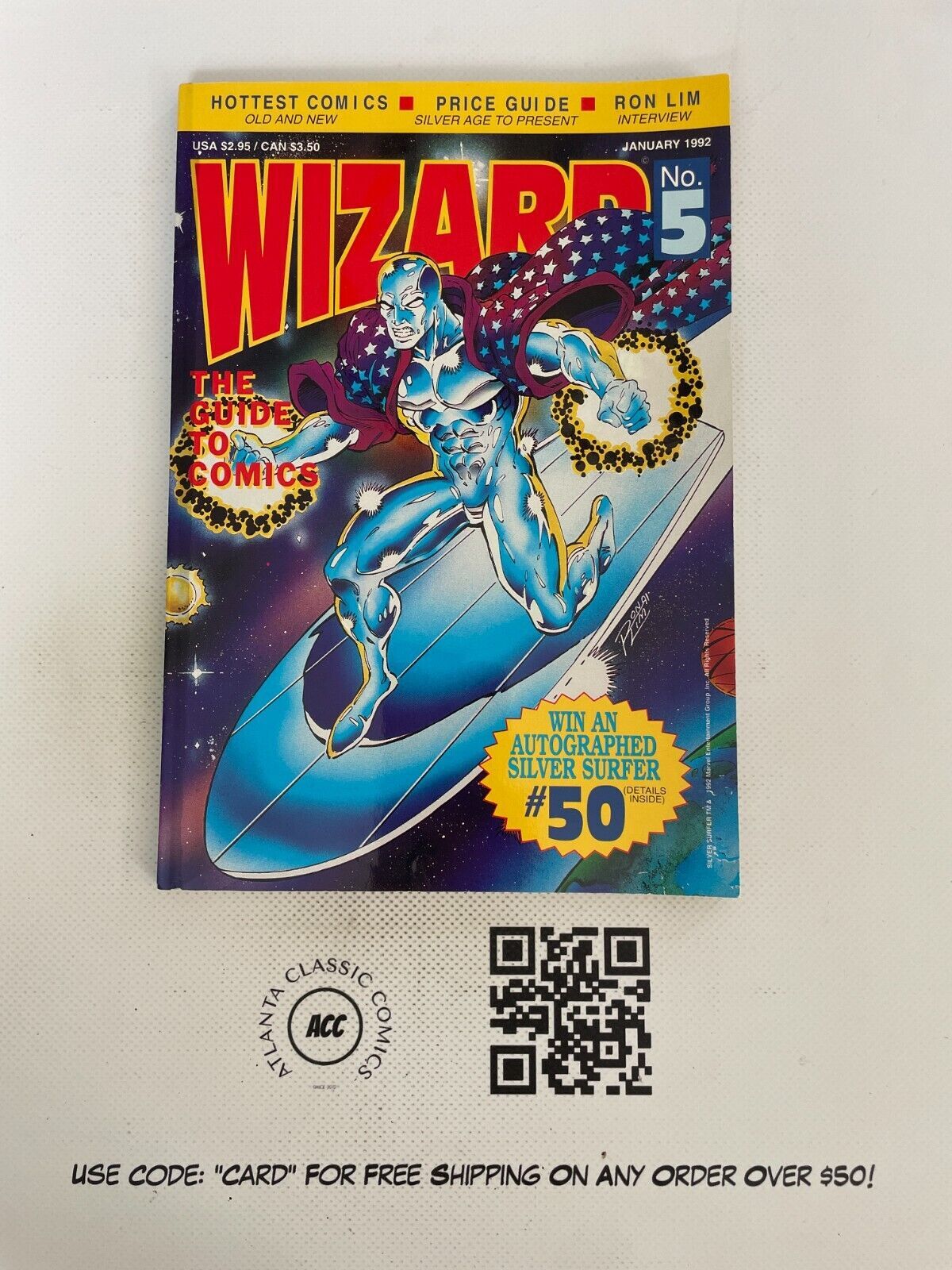 Wizard #5 NM- January 1992 Comic Book Magazine Silver Surfer Lim ...