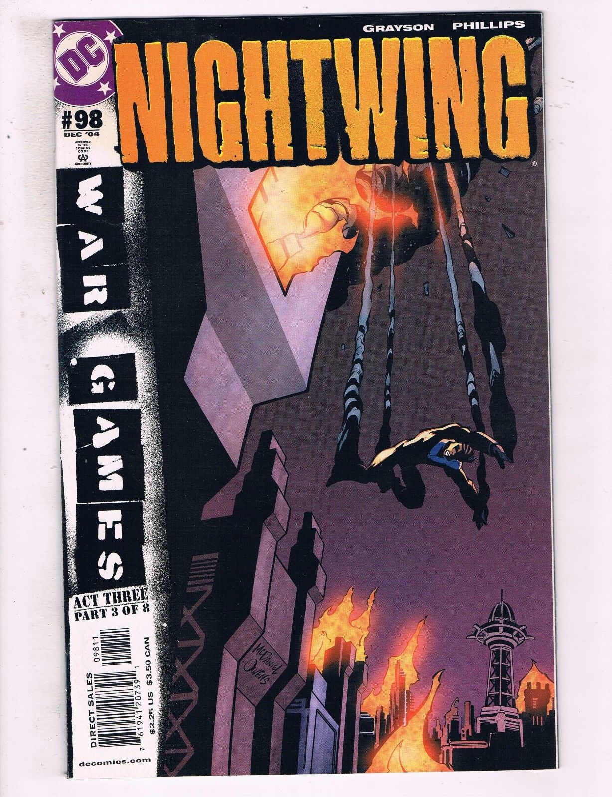 Nightwing #98 VF DC Comics War Games Pt.3 Comic Book Grayson Batman ...
