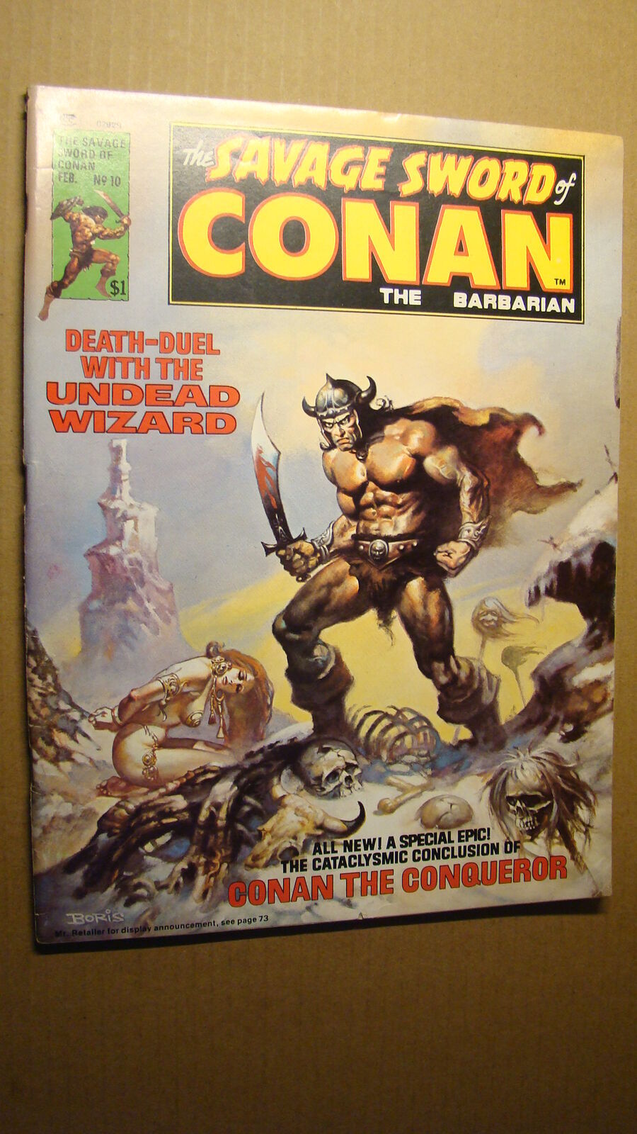 Savage Sword of Conan 10 *Solid* Boris Vallejo Goresque Bondage Cover ...