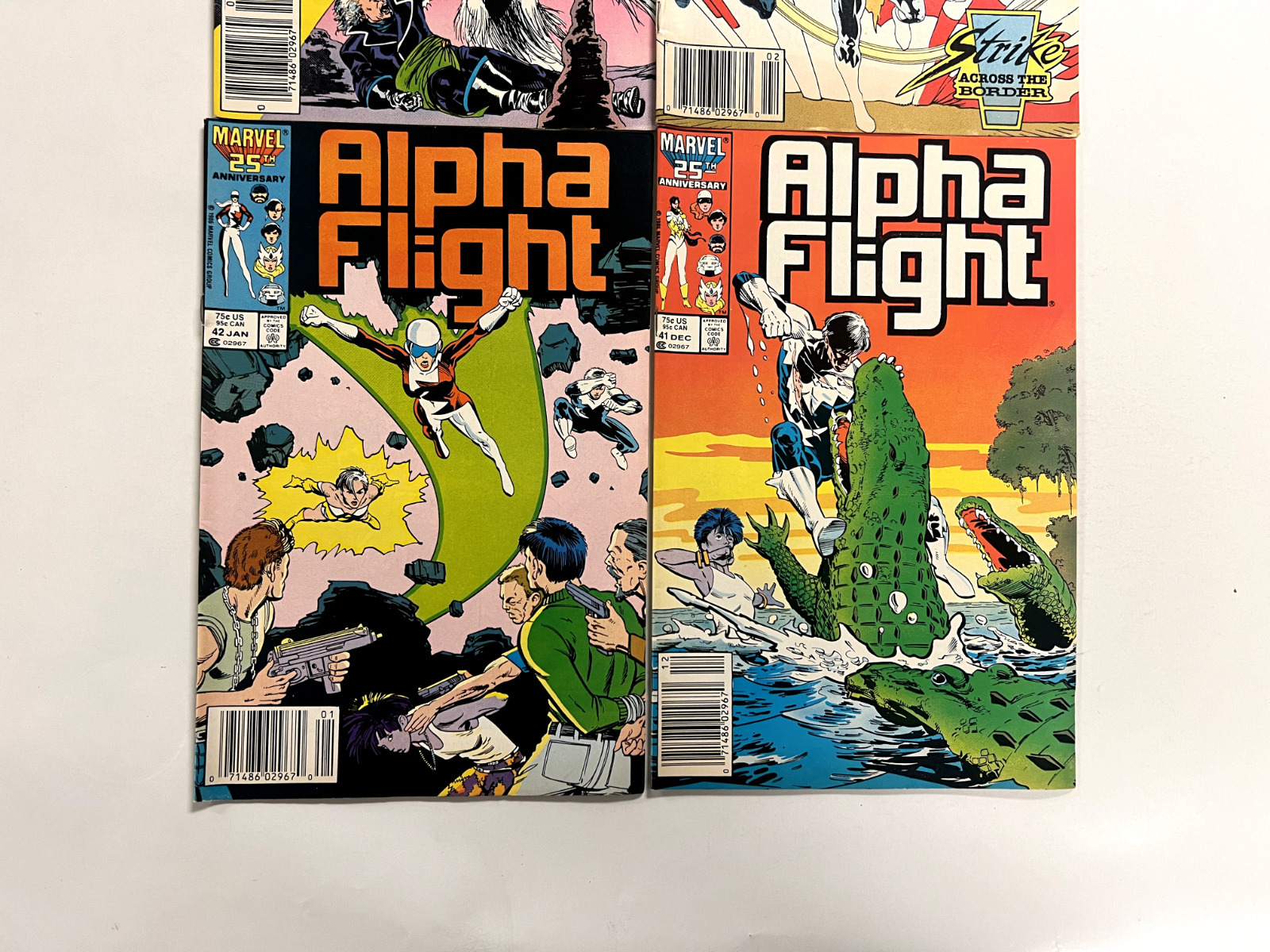 4 Alpha Flight Marvel Comics #41 42 43 44 Hulk Avengers Iron-Man Thor ...