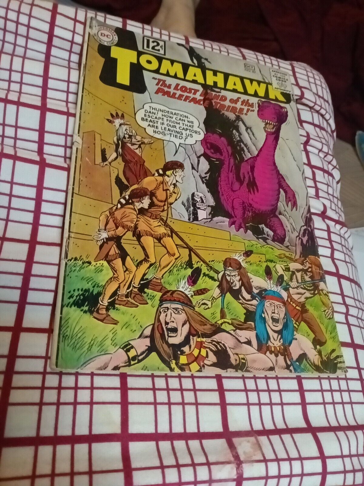 TOMAHAWK #82 DC Comics 1962 "Lost Land of the Paleface Tribe" Dinosaur ...