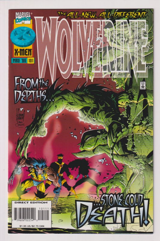 Marvel Comics! Wolverine! Issue #101! From the Depths... Stone Cold ...