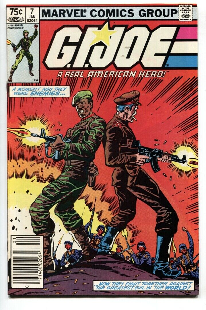 G.I. JOE #7 1983- Marvel Comics comic book-Newsstand | Comic Books ...