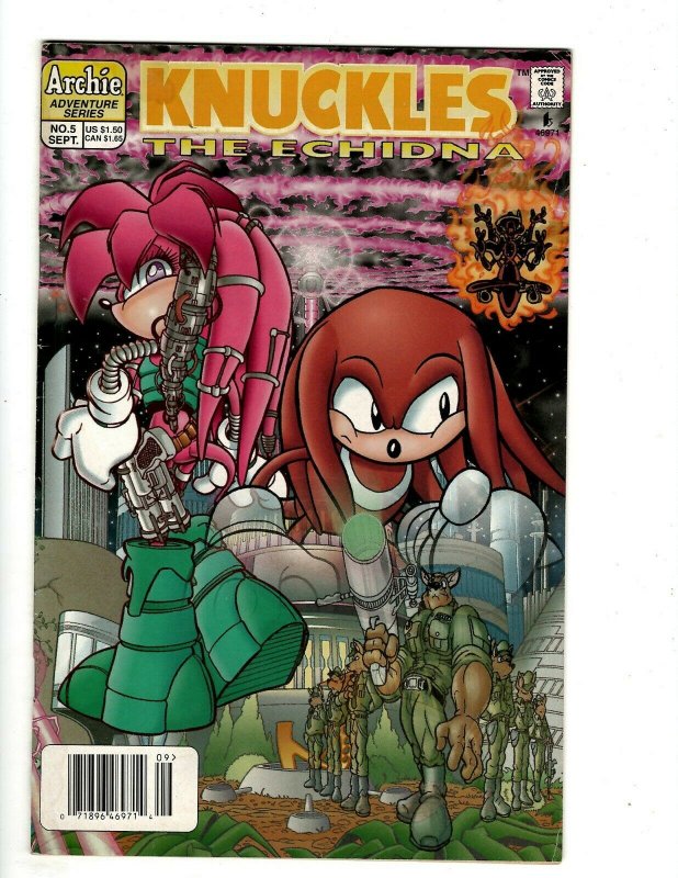 Knuckles The Echidna # 5 VF Archie Adventure Series Comic Book Sonic ...