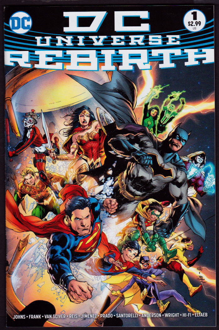 DC Universe: Rebirth #1 (July 2016, DC) Midnight Release Variant Cover ...