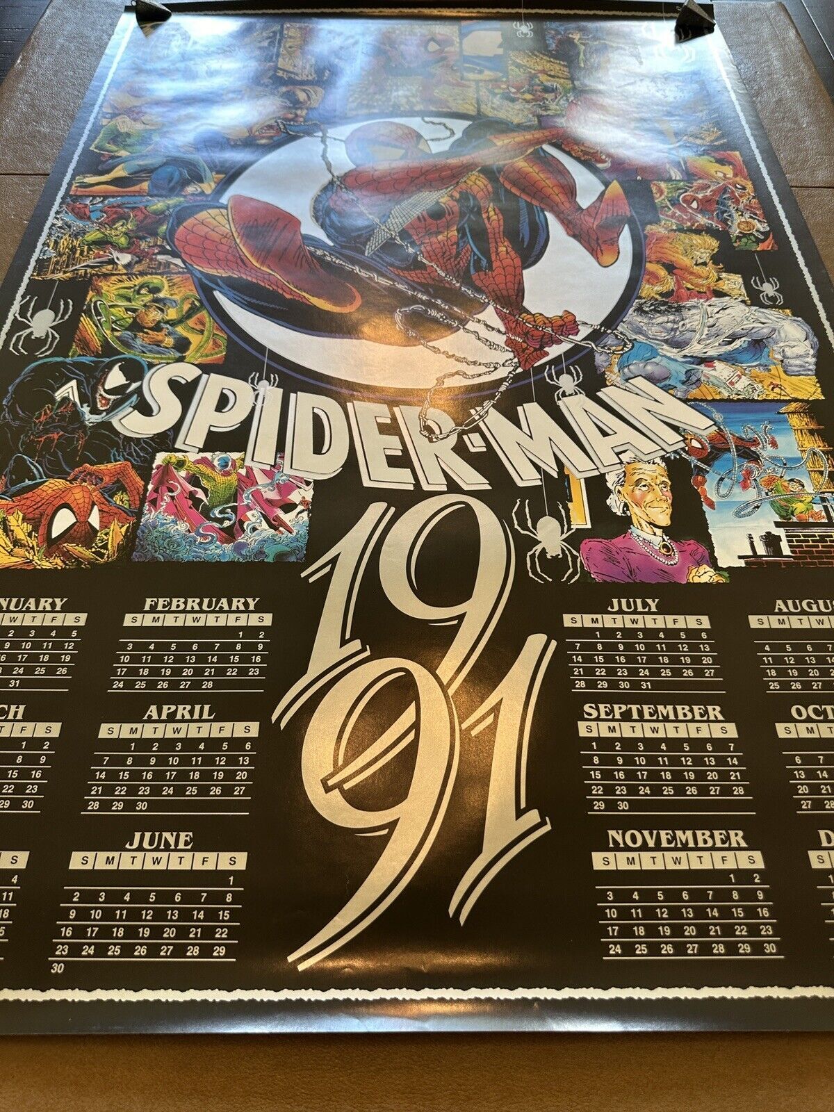 Todd McFarlane: Marvel Spider-man Calendar Poster 1991 - Amazing 300 ...
