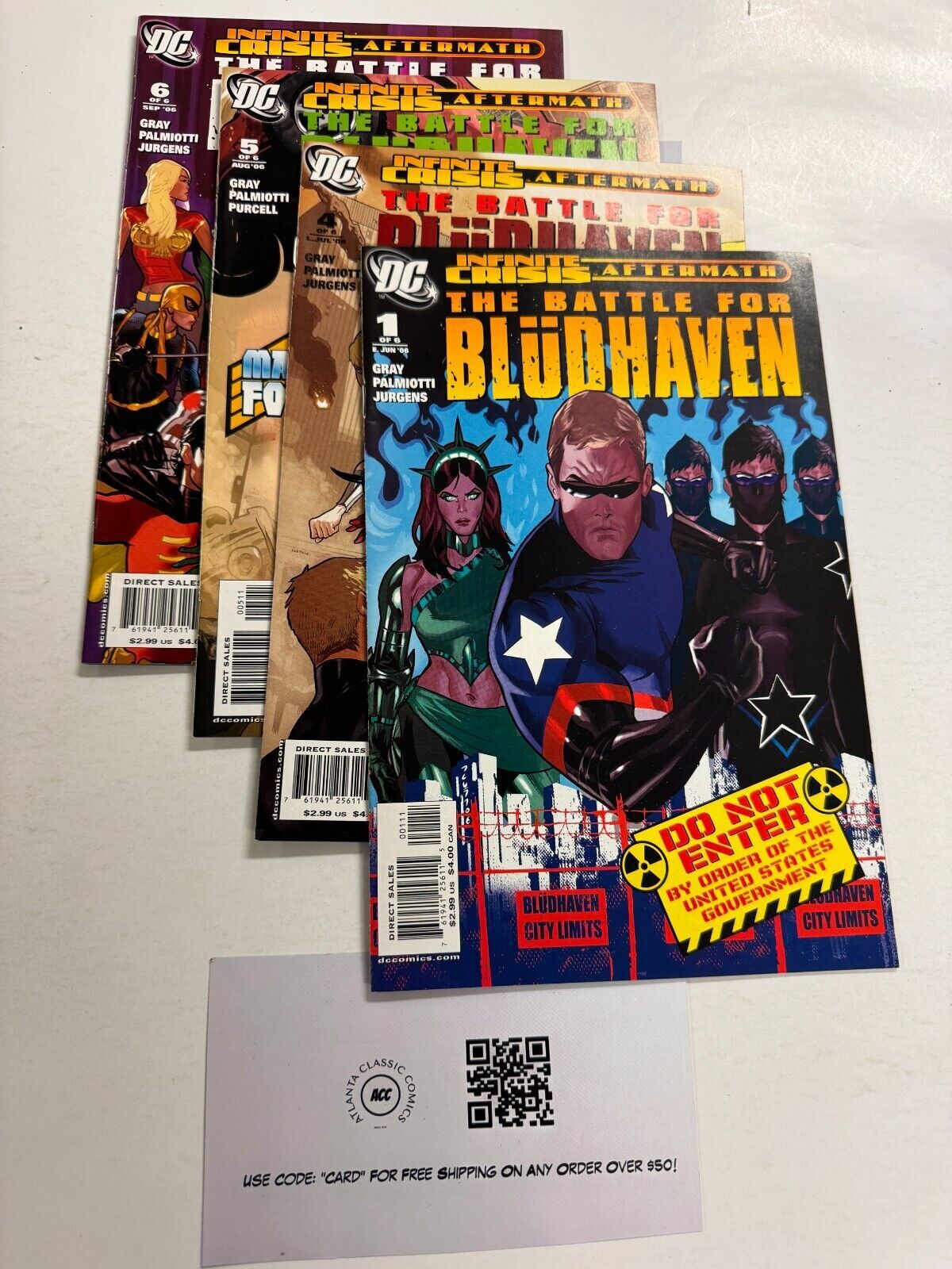 4 The Battle of Bludhaven DC Comic Book # 1 4 5 6 Flash Batman Superman ...