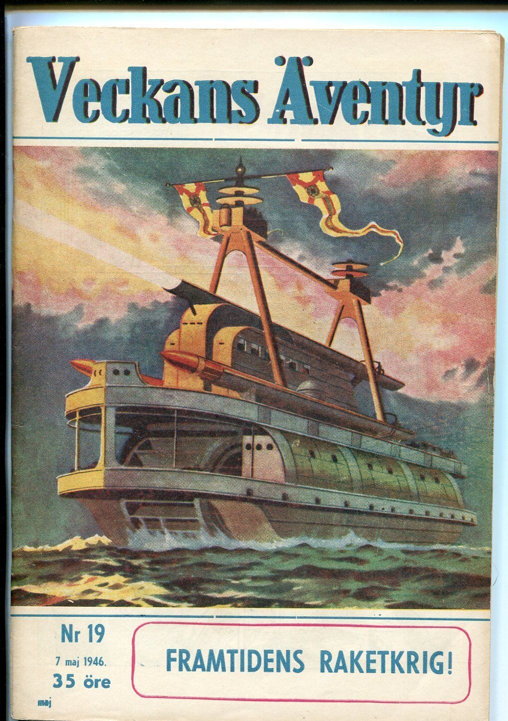 Veckans Aventyr Vol. 7 #19 1946-Swedish-comics-pulp stories-Batman ...