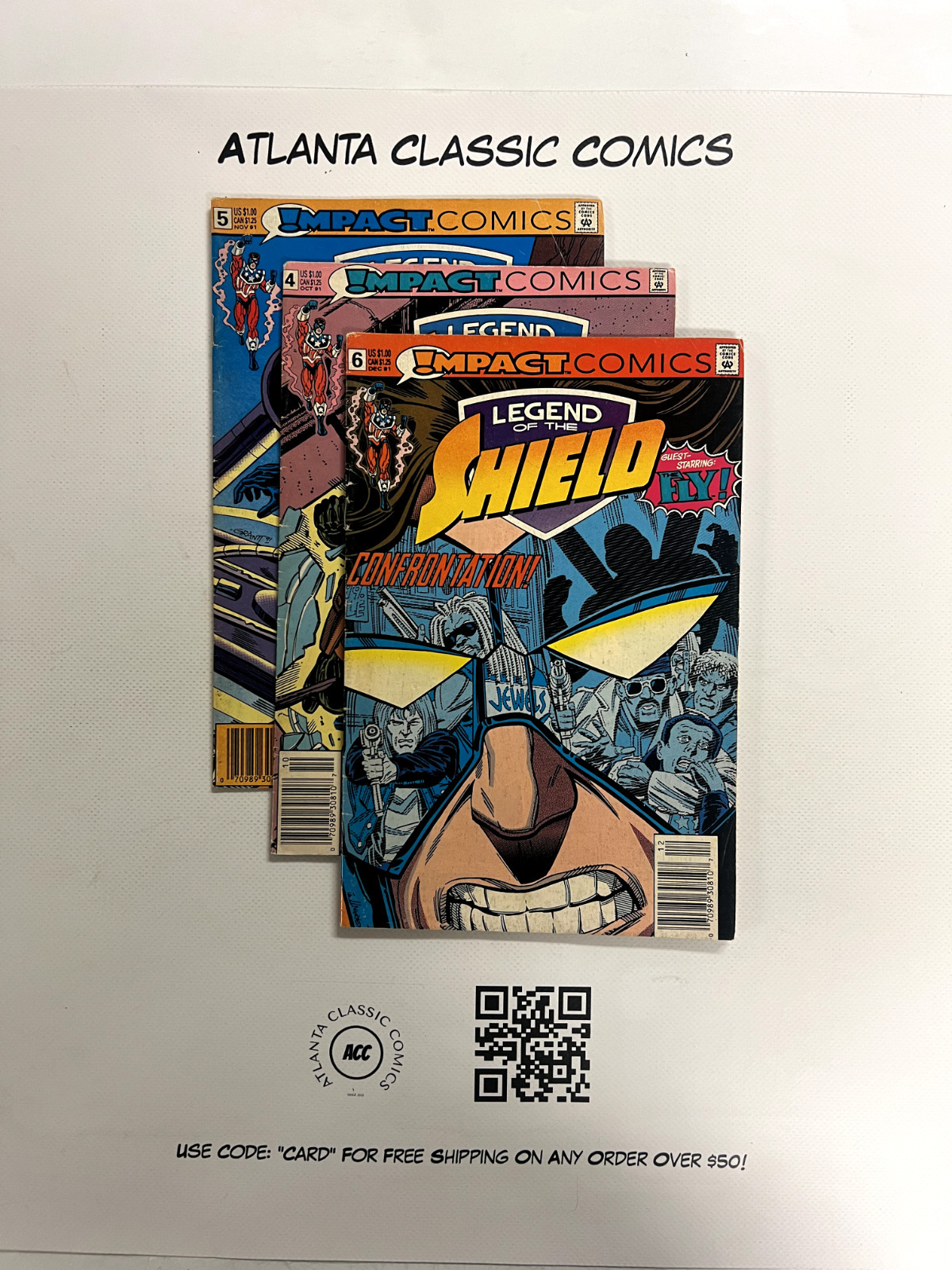 3 Legend Of The Shield Impact Comic Books# 4 5 6 4 JS15 | Comic Books ...