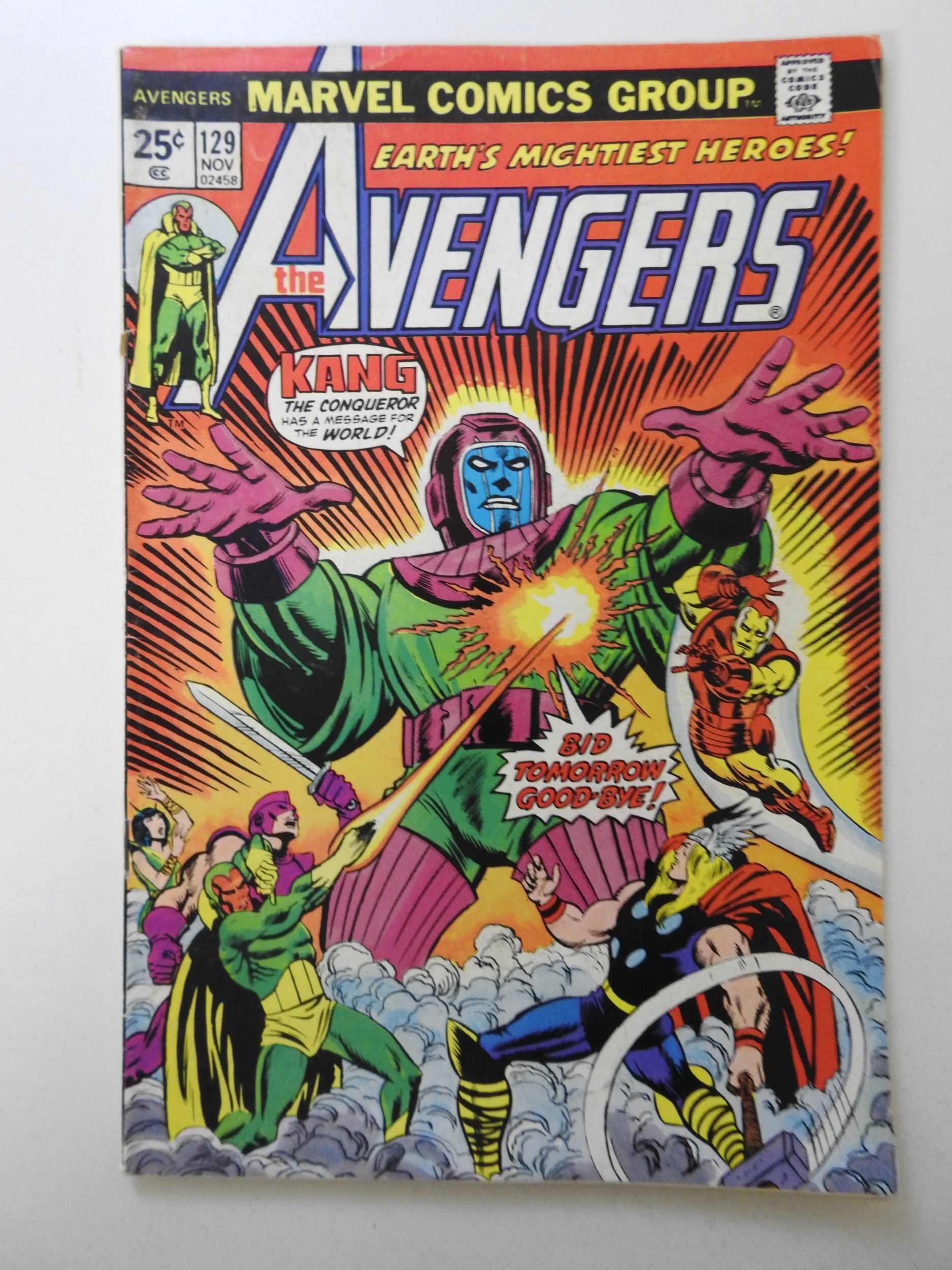 The Avengers #129 (1974) vs Kang!! Solid Fair! Missing MVS Story ...