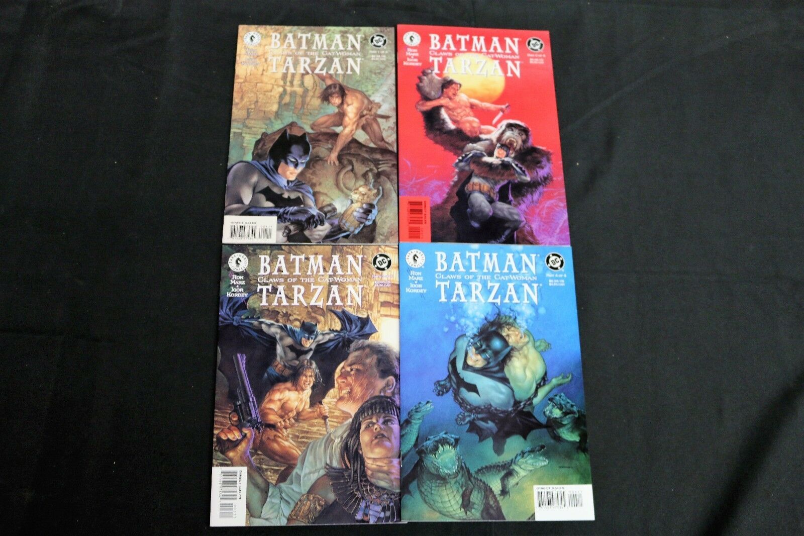 Dark Horse/DC Batman: Claws of the Catwoman/Tarzan SET #1-4 2003 ...