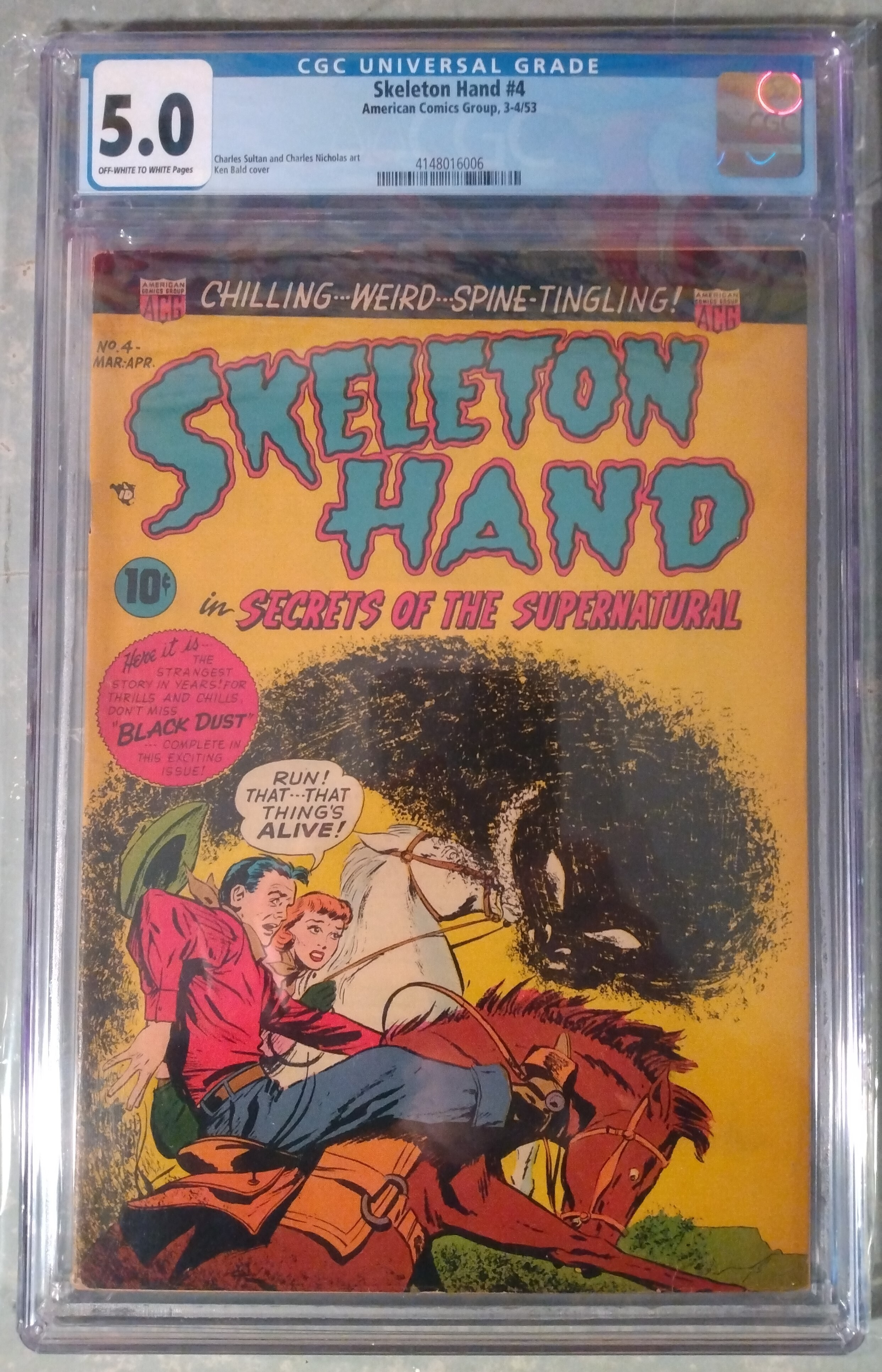 Skeleton Hand #4 | 1955 | CGC 5.0 | American Pre-Code Horror Spectre ...