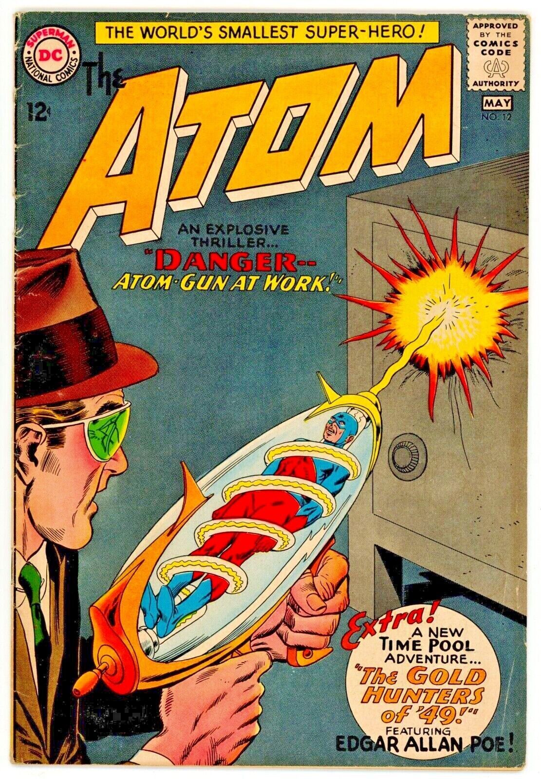 The Atom 12 FN 5.5 DC 1964 Silver Age Time Pool Story Edgar Allan Poe ...