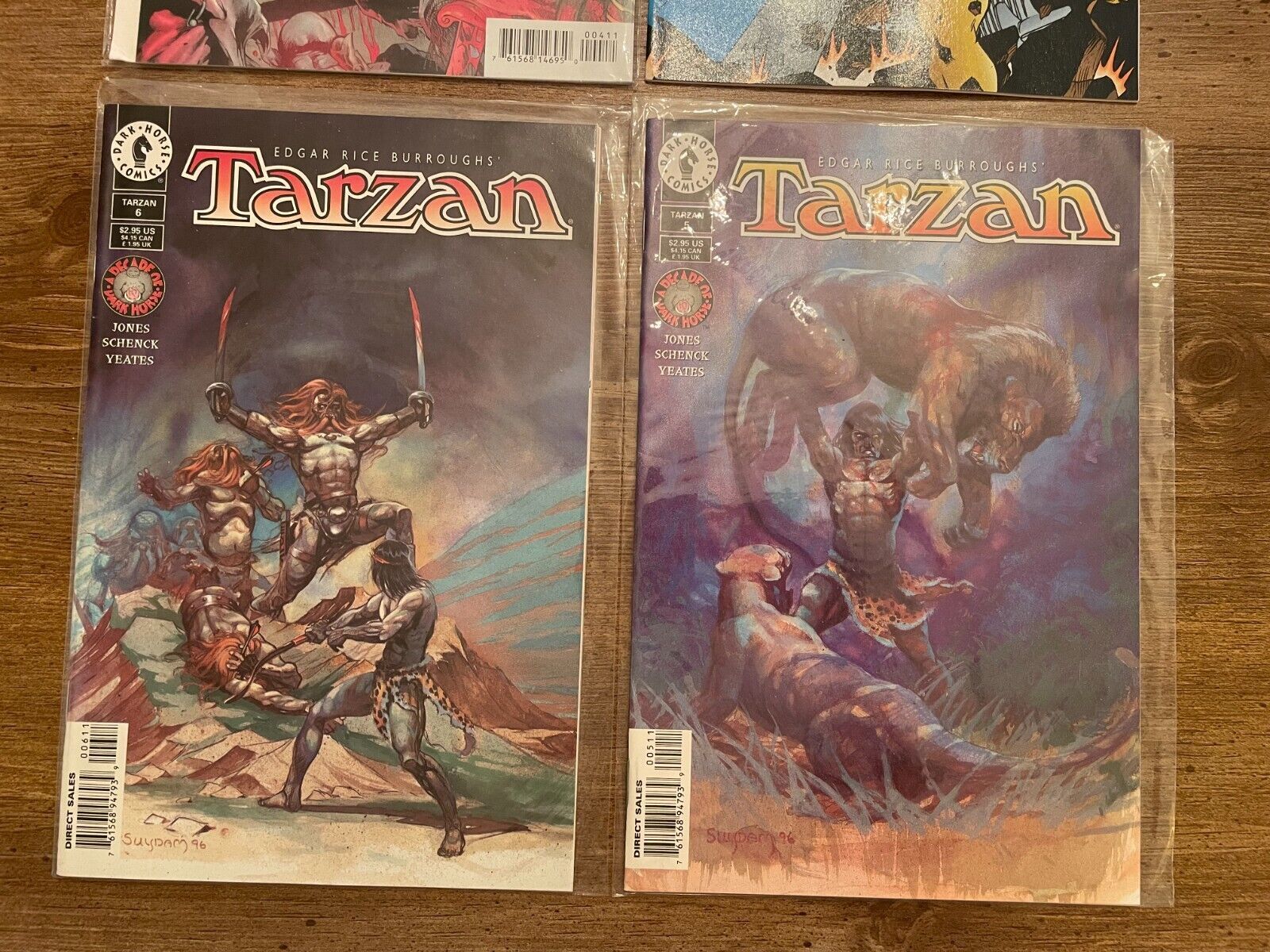 Lot Of 4 Dark Horse Comic Books Tarzan 5 6 Will To Power 4 Kull 4 J938 ...