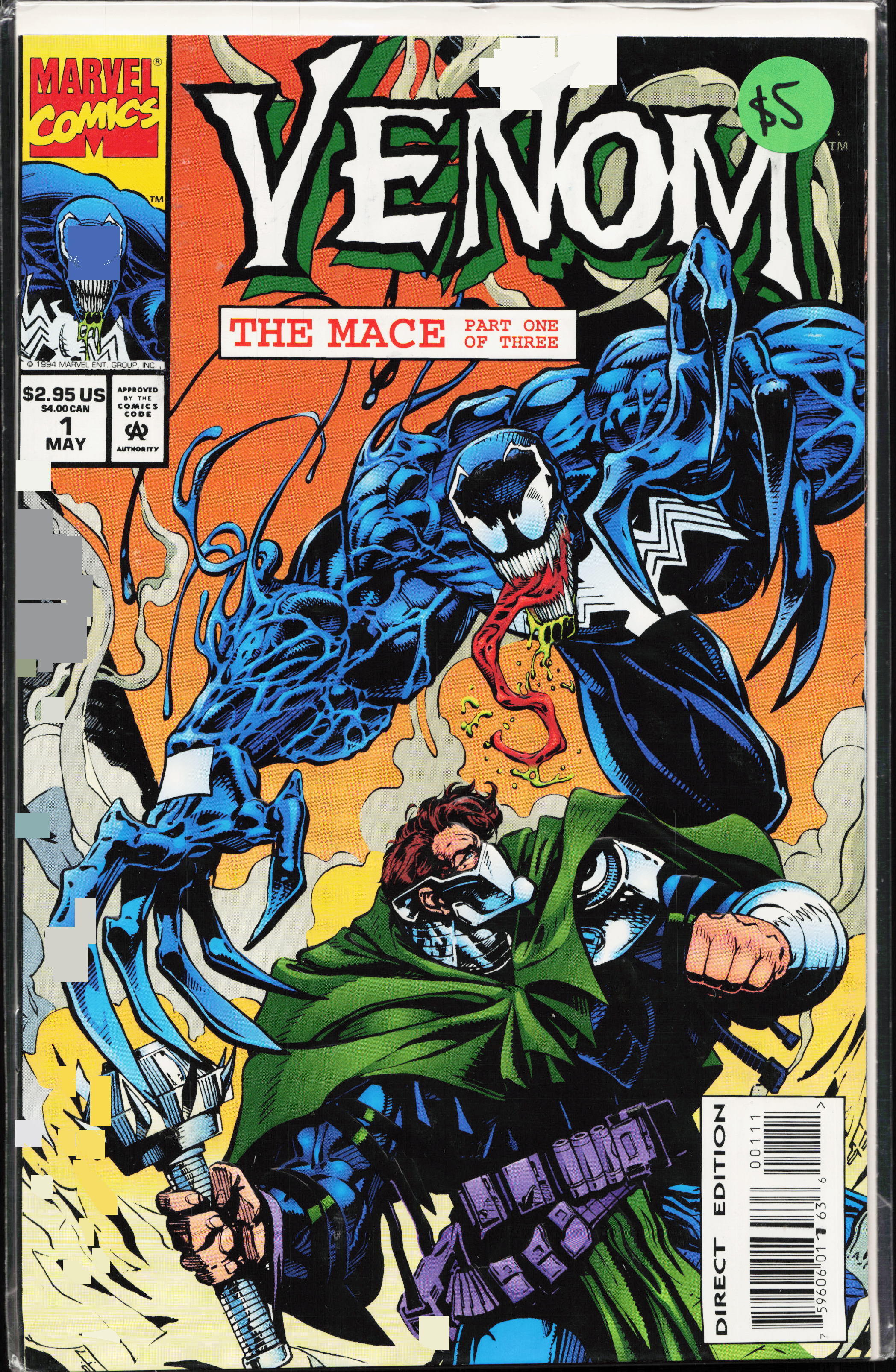 Venom: The Mace #1 (1994) Venom | Comic Books - Modern Age, Marvel ...