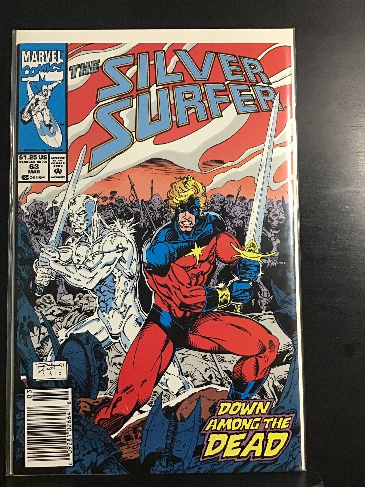 Silver Surfer #63 First Dark Half Surfer Marvel Comics 1992 Newsstand ...