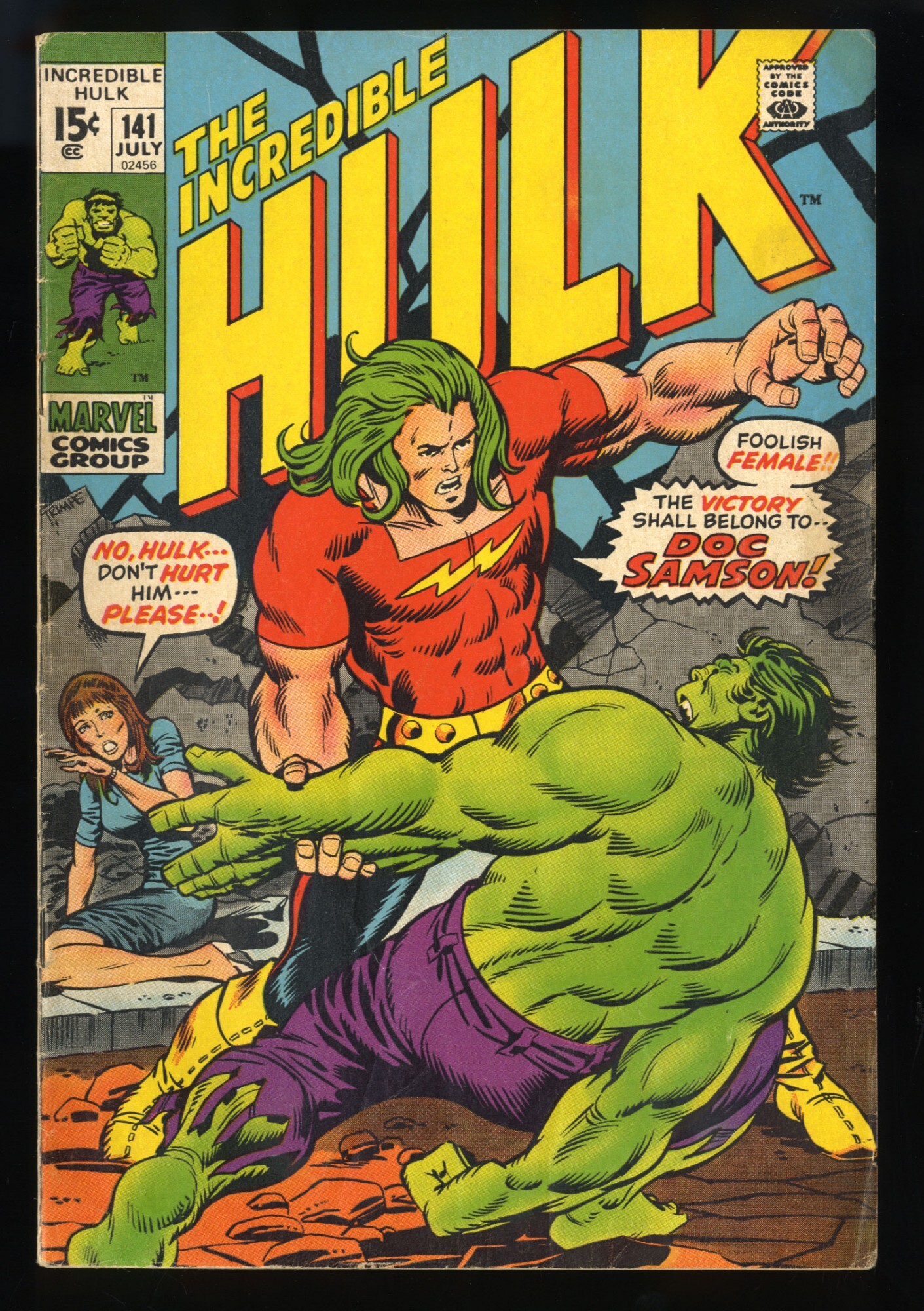 Incredible Hulk #141 VG+ 4.5 1st Appearance Doc Samson!! | Comic Books ...
