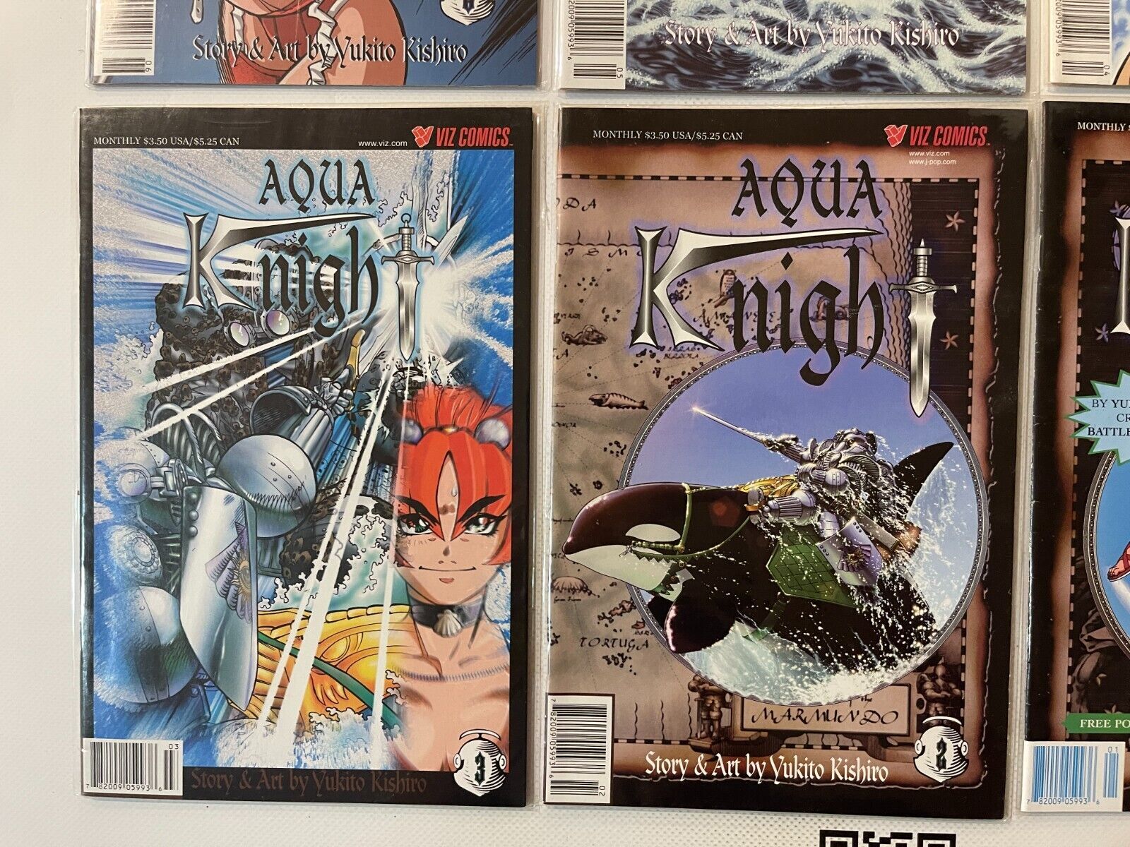 Aqua Knight Part 1 Complete Viz Comics Series #1 2 3 4 5 6 NM Comic ...