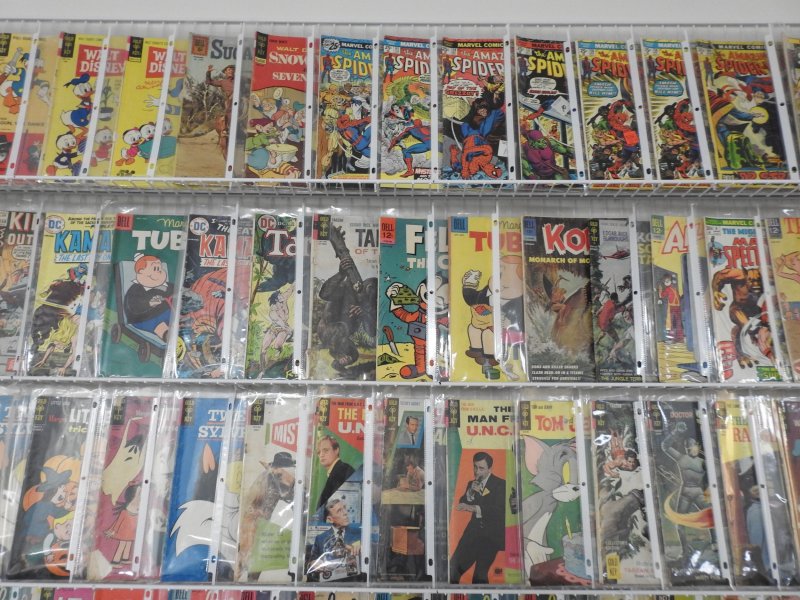 Huge Lot 150 Low Grade Comics W/ Spider-Man, Walt Disney Cartoons +More ...
