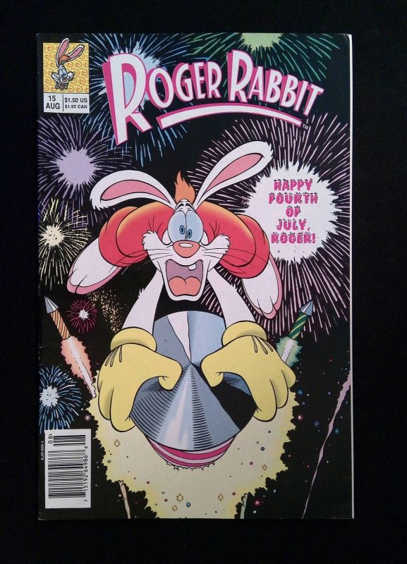 Roger Rabbit #15 WALT DISNEY Comics 1991 VF+ NEWSSTAND | Comic Books ...