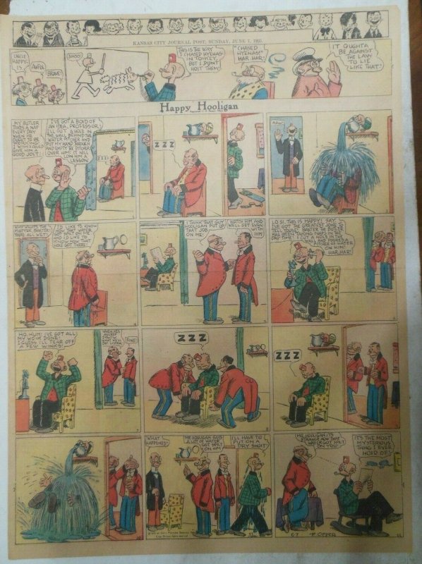 Happy Hooligan Sunday by Frederick Opper from 6/7/1925 Full Page Size ...