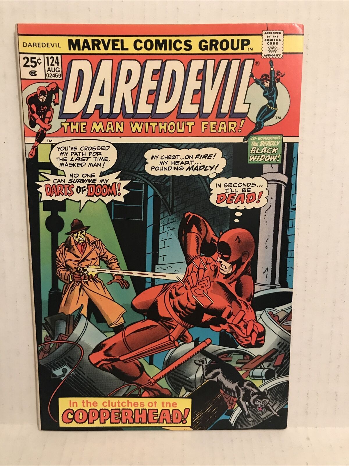 Daredevil #124 (1st Appearance And Origins Copperhead) | Comic Books ...