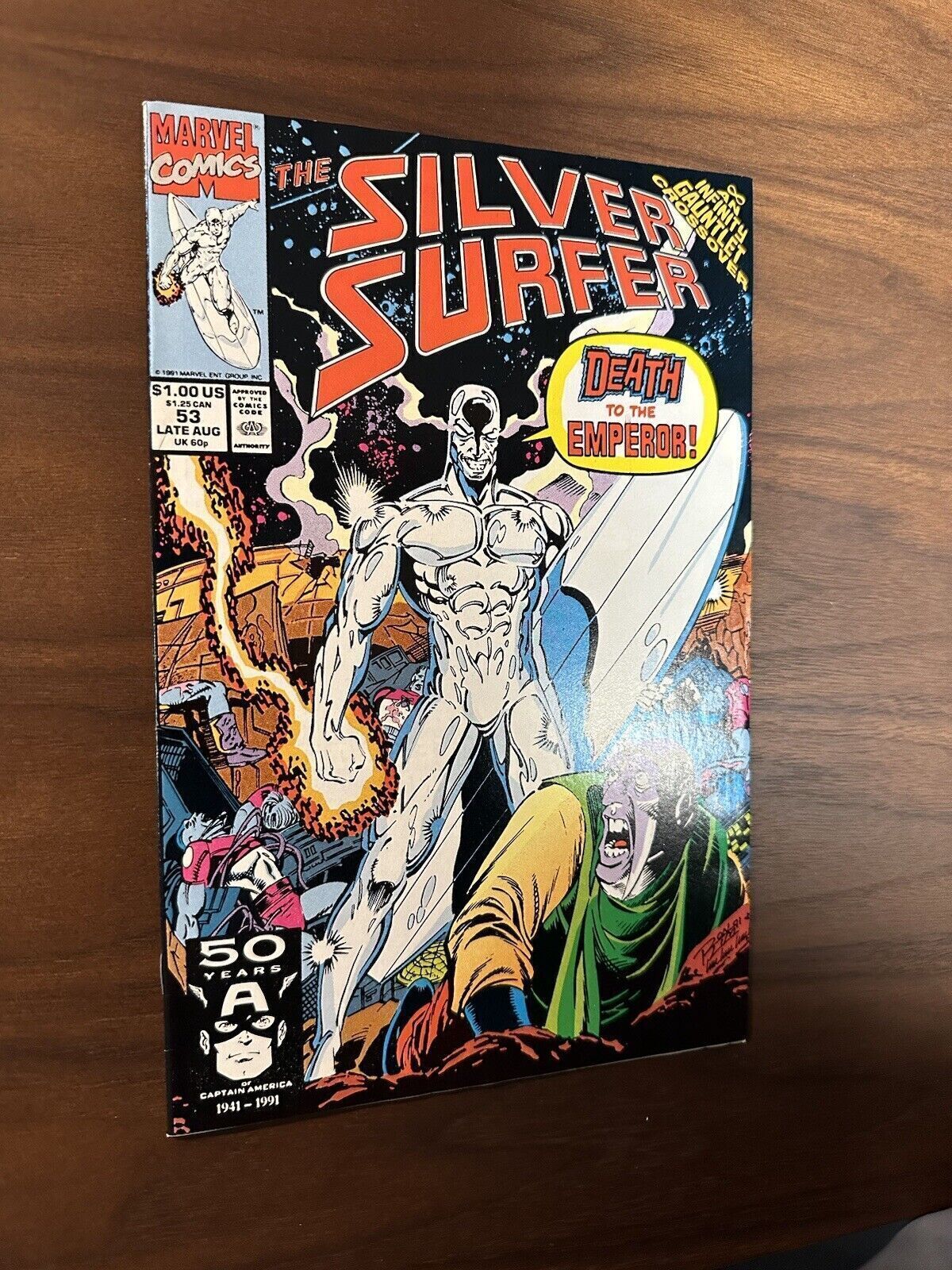 Silver Surfer #53 FN/VF 1st Appearance of Ael-Dan & Dar-Benn (Marvel ...