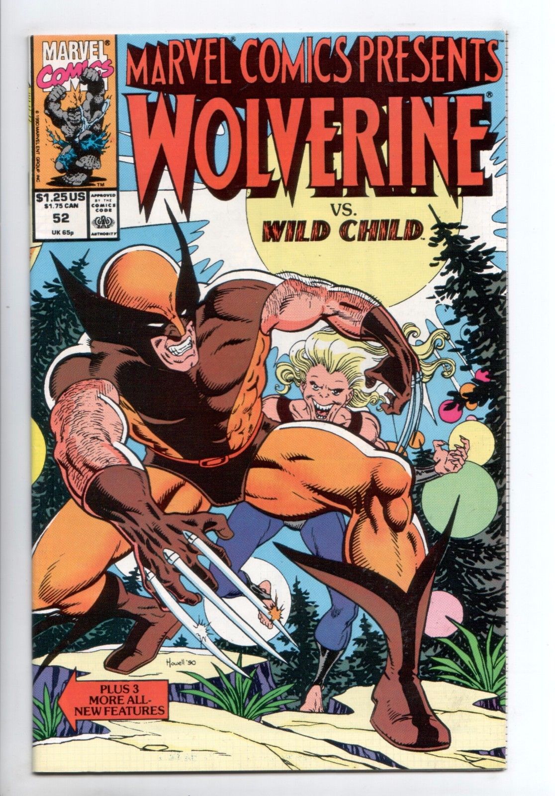 Marvel Comics Presents #52 - Wolverine vs. Wild Child (Marvel, 1990 ...