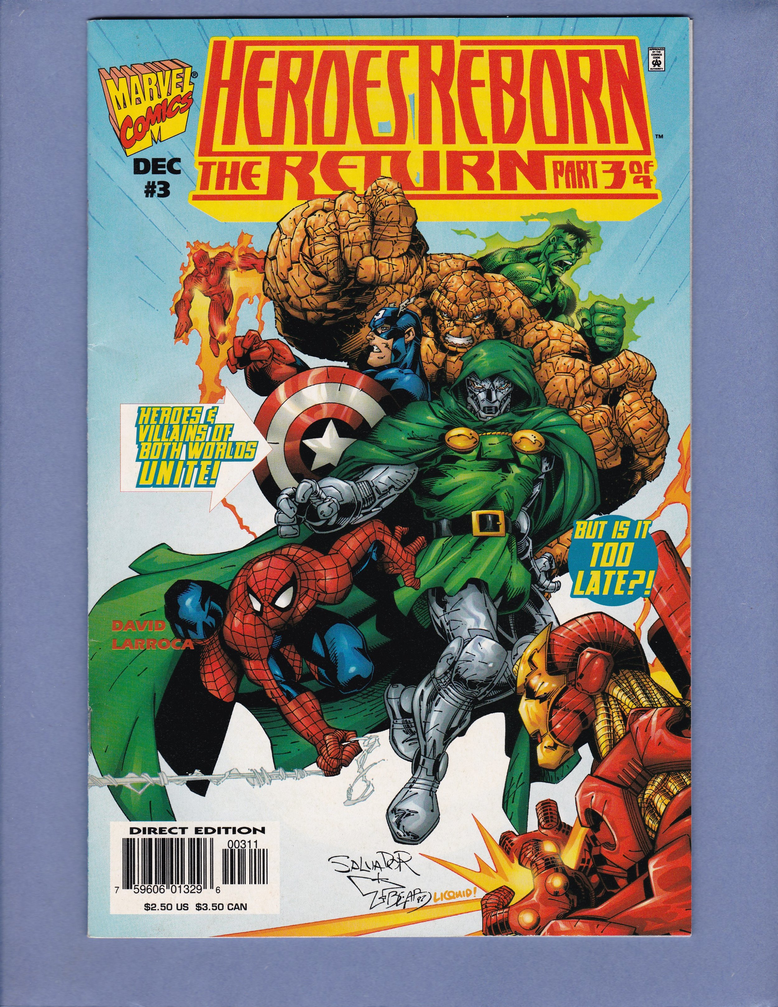 Heroes Reborn The Return #3 VF Marvel 1997 | Comic Books - Modern Age ...