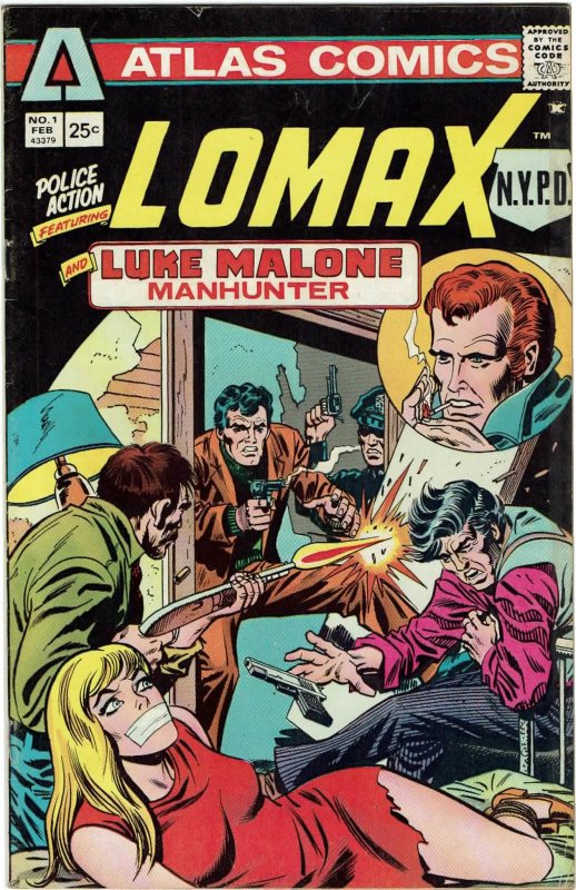 Police Action #1 (1975) Atlas Comics NYPD Lomax Luke Malone FN+ | Comic ...