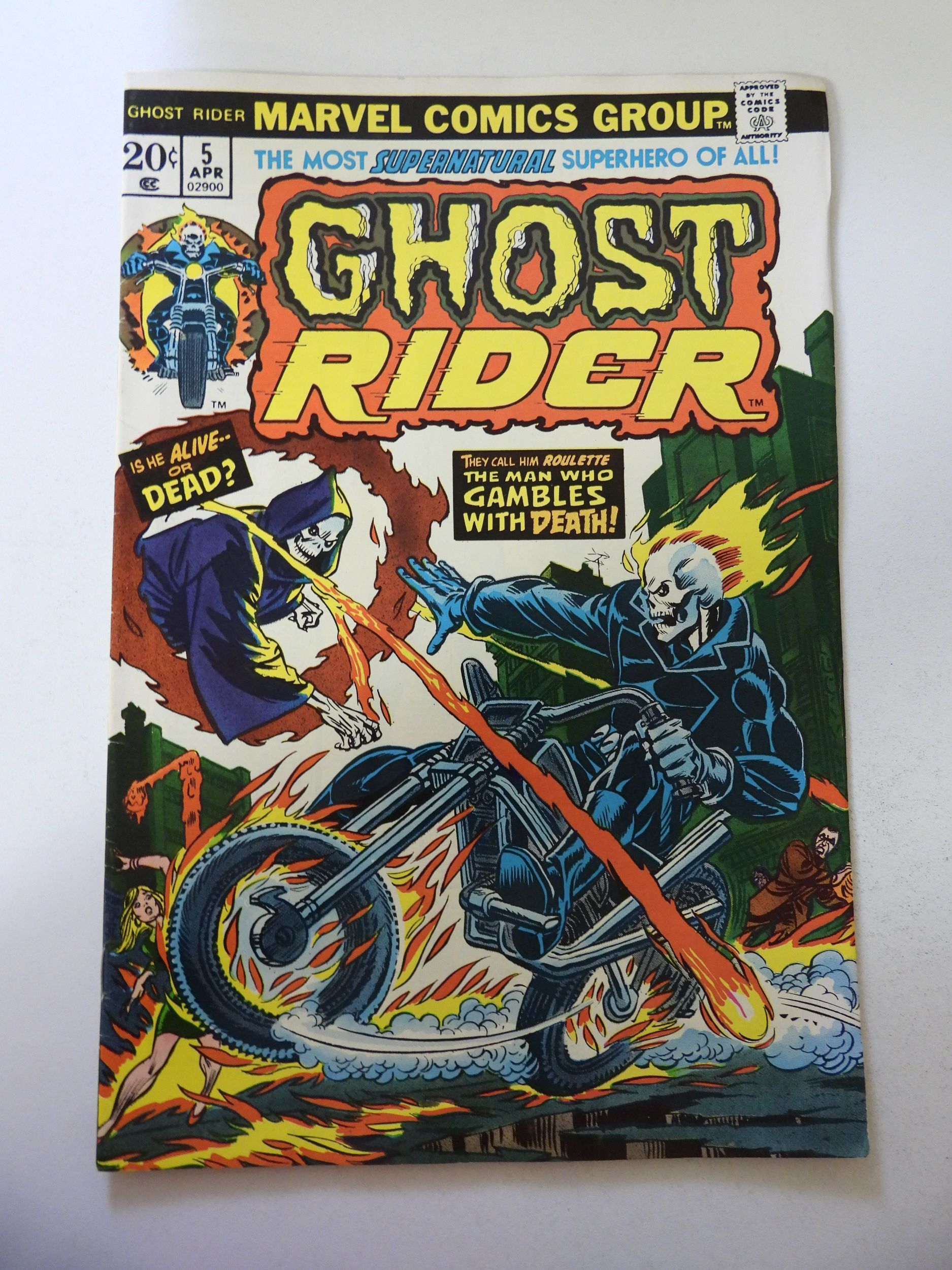 Ghost Rider #5 (1974) FN+ Condition MVS Intact | Comic Books - Bronze ...