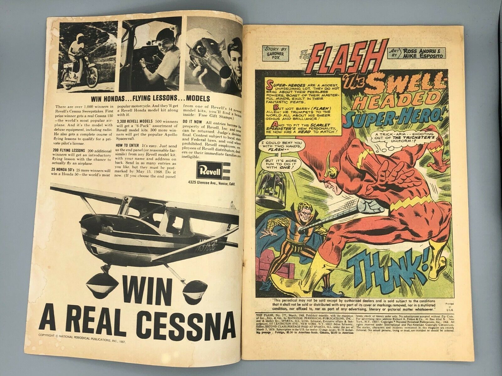 Flash #177 (1968) GD - Silver Age DC Comic - Trickster appearance ...