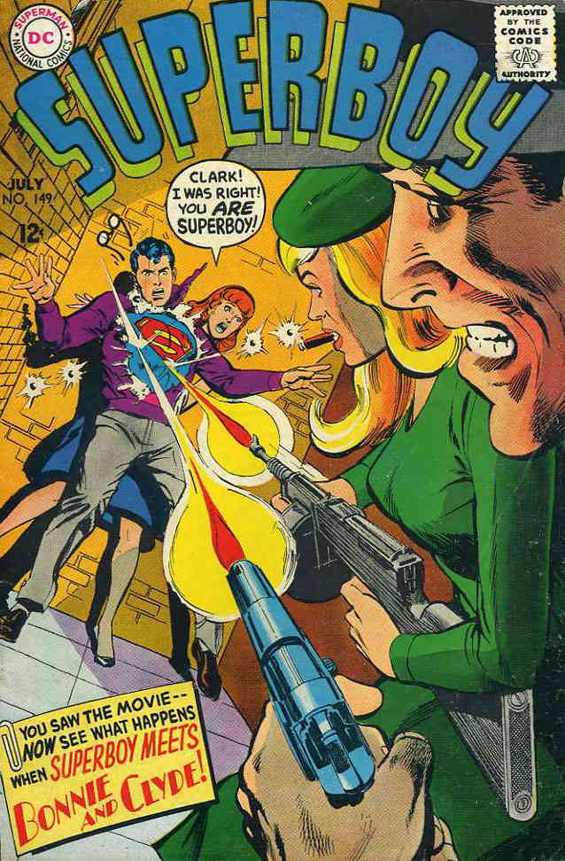 Superboy (1st Series) #149 FN ; DC | July 1968 Neal Adams Bonnie Clyde ...