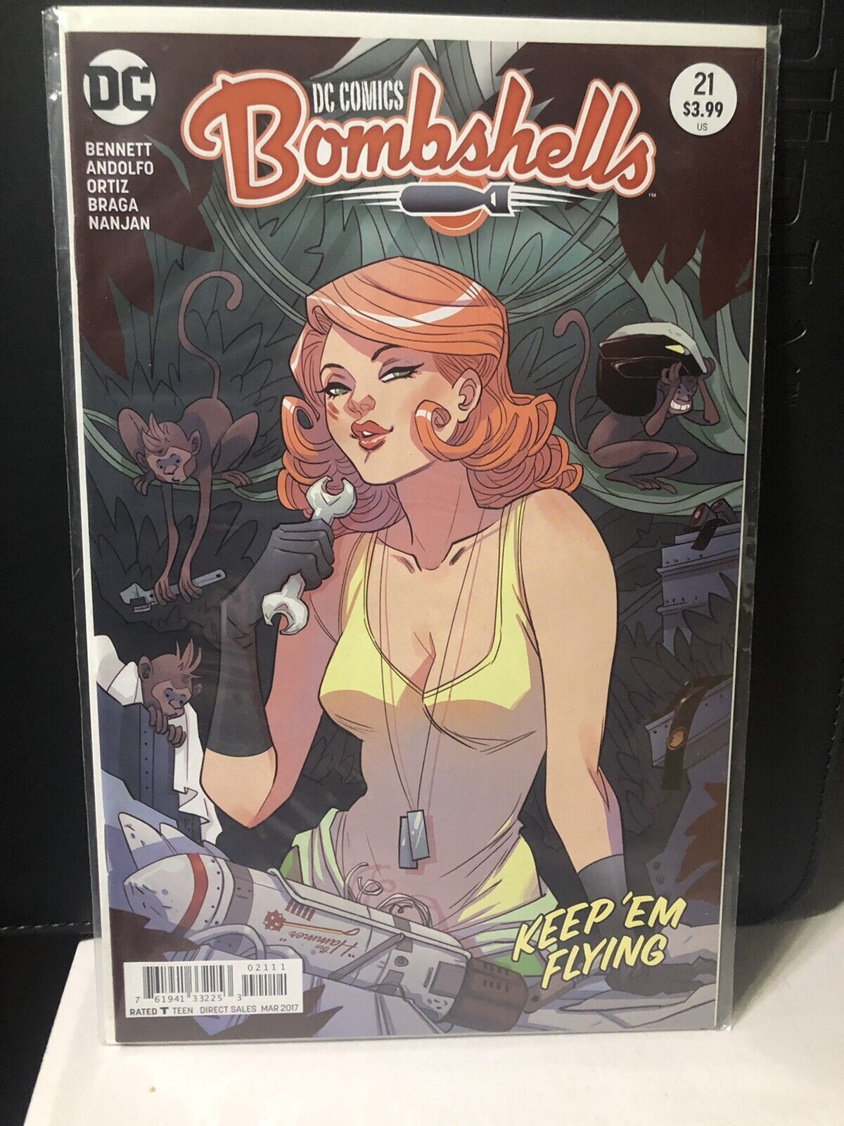 DC Comics Bombshells 21 Marguerite Sauvage Rosie Riveter Cover 2017 | Comic Books - Modern Age ...