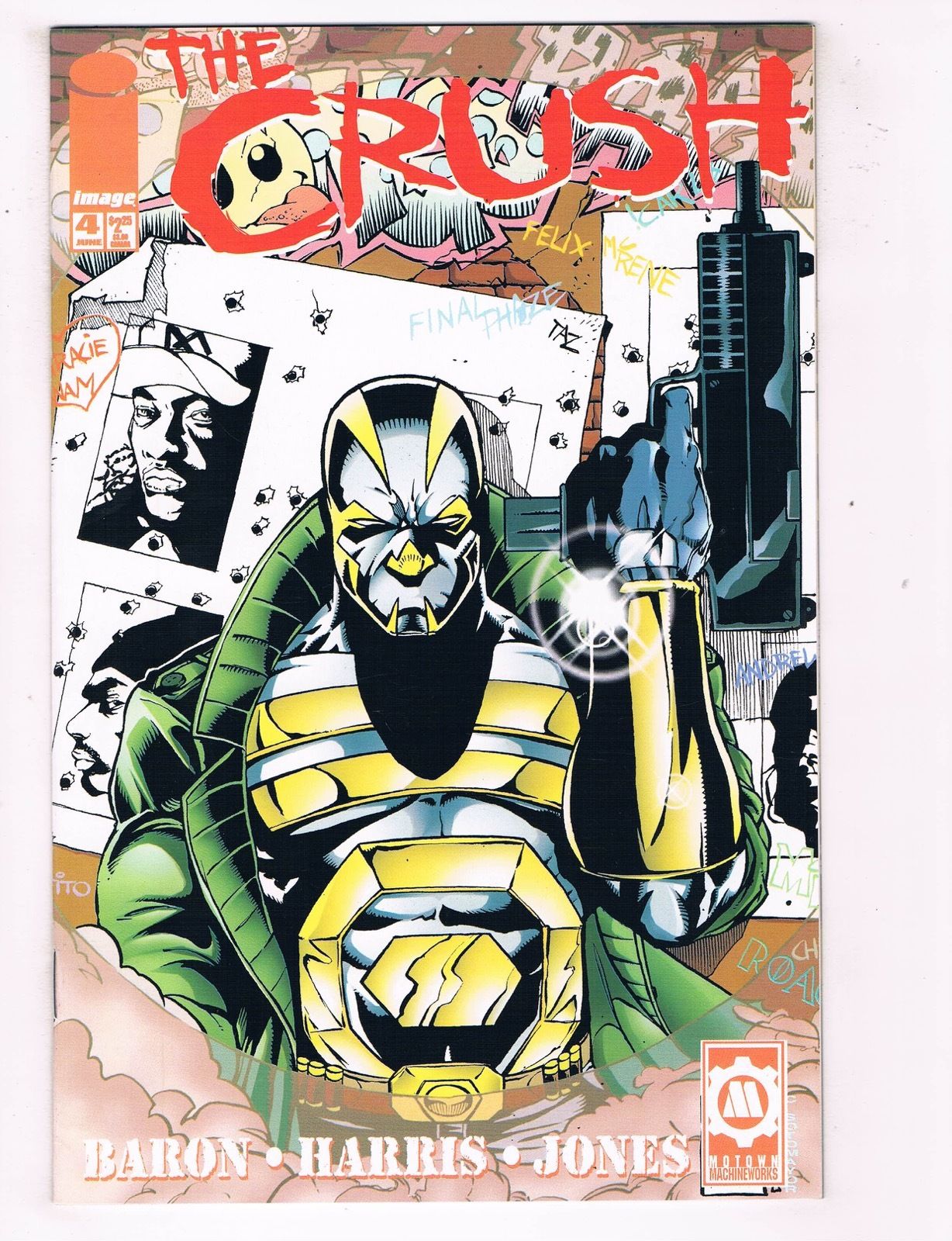 Crush (1996 Image) #4 Image Comic Book Squeegee Liberty City HH4 AD38 ...