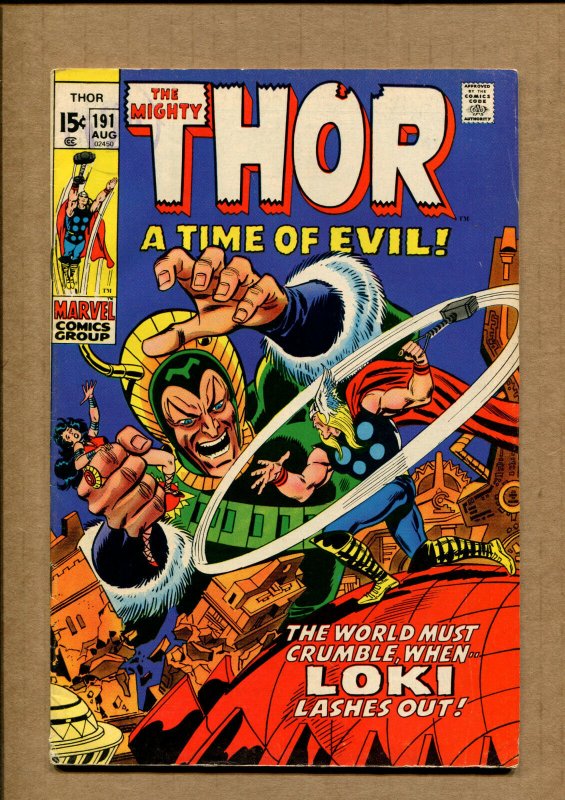 Thor #191 - Great Loki Cover! - 1971 (Grade 6.5) WH | Comic Books - Modern Age, Loki / HipComic