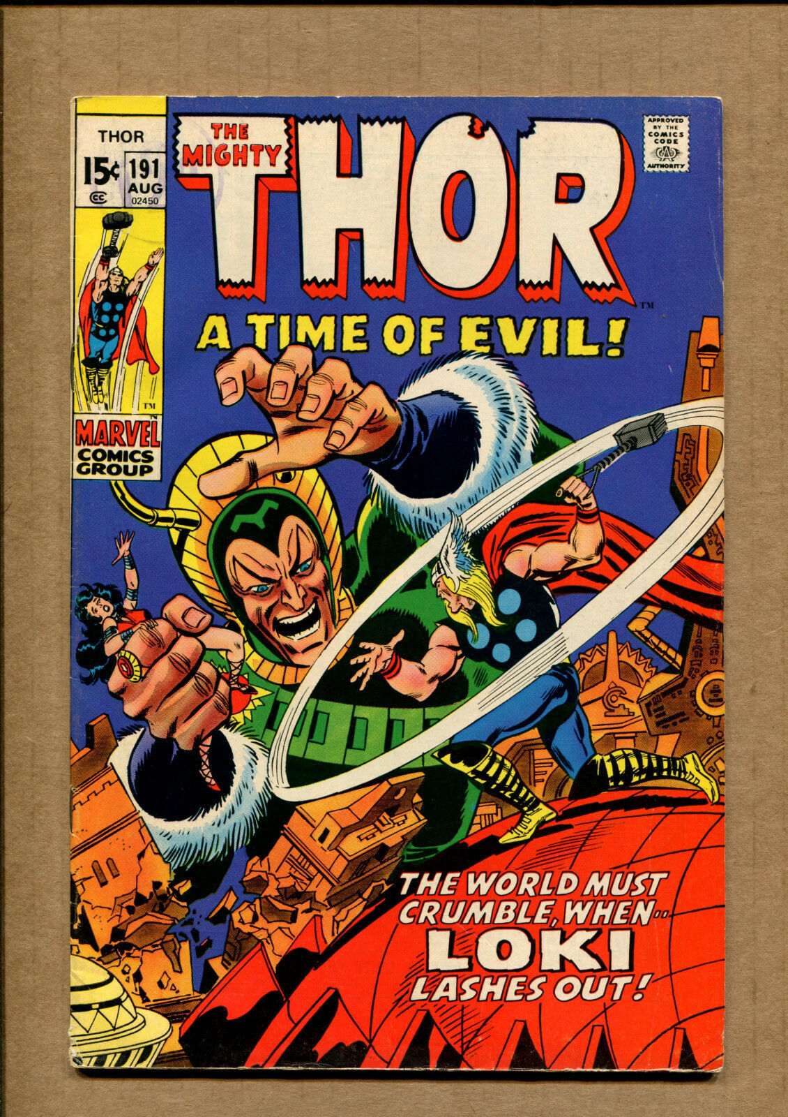 Thor #191 - Great Loki Cover! - 1971 (Grade 6.5) WH | Comic Books ...