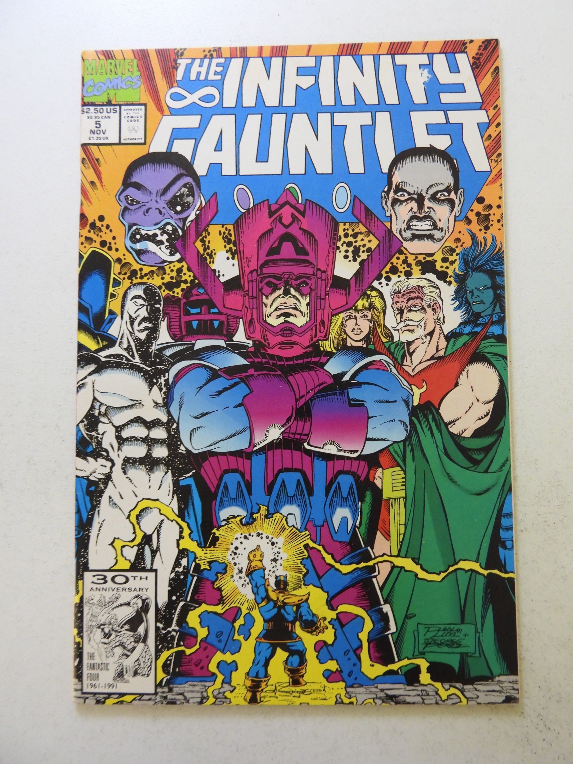 The Infinity Gauntlet #5 (1991) FN condition "tape pull front cover ...