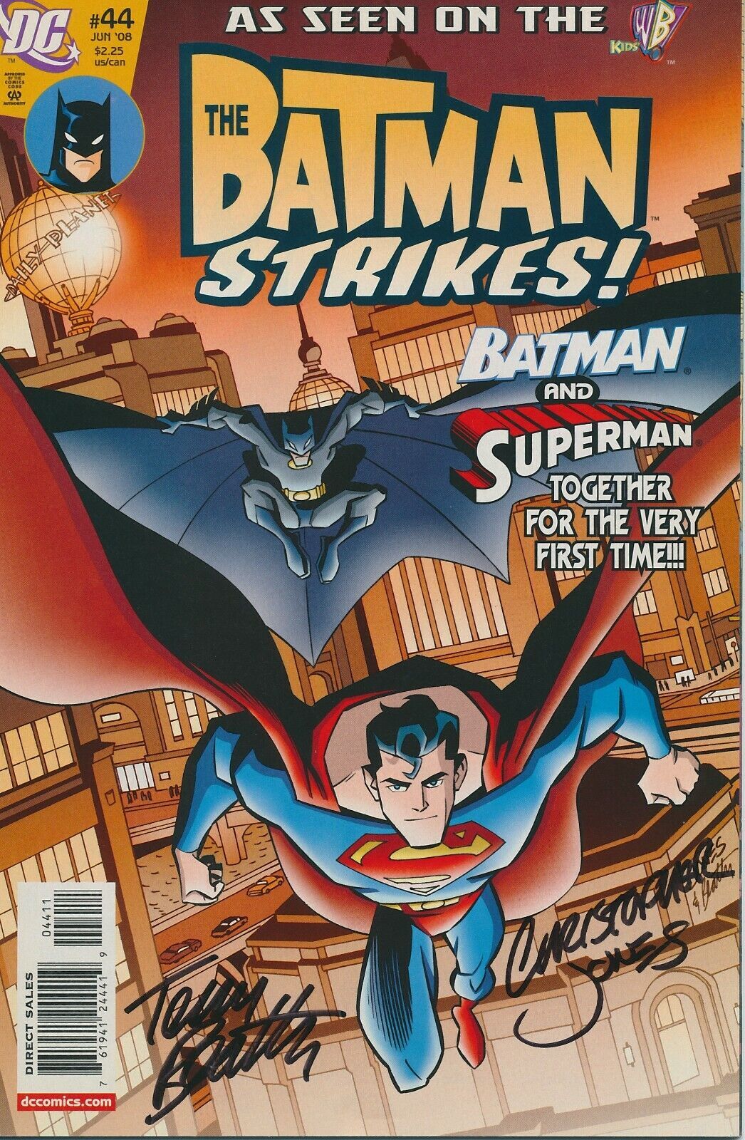 The Batman Strikes #44 Signed by Christopher Jones & Terry Beatty 2008 ...
