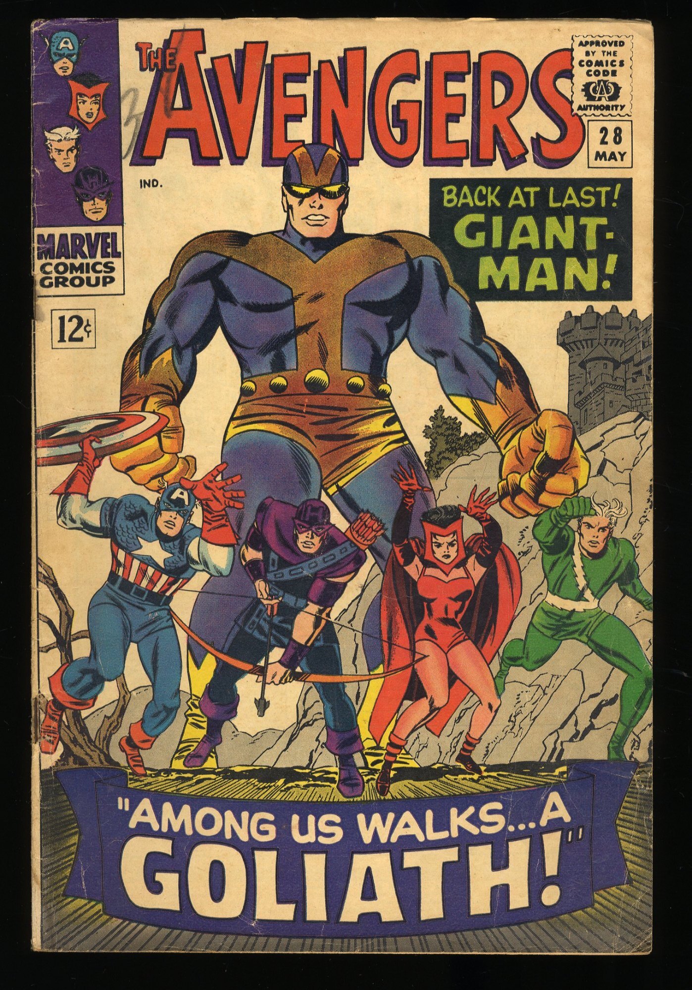 Avengers #28 VG+ 4.5 1st Appearance Collector! Giant-Man Becomes ...
