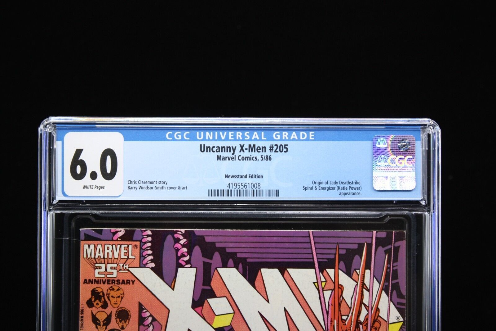 Uncanny X-Men #205- Barry Windsor-Smith Cover+Art/Claremont Story (CGC ...