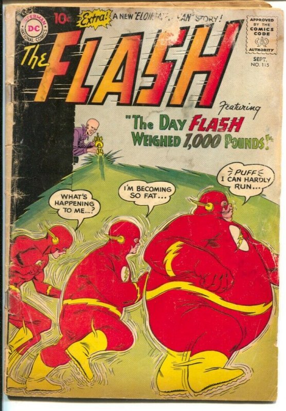 Flash #115 1960-DC fat Flash cover-P | Comic Books - Silver Age, DC ...